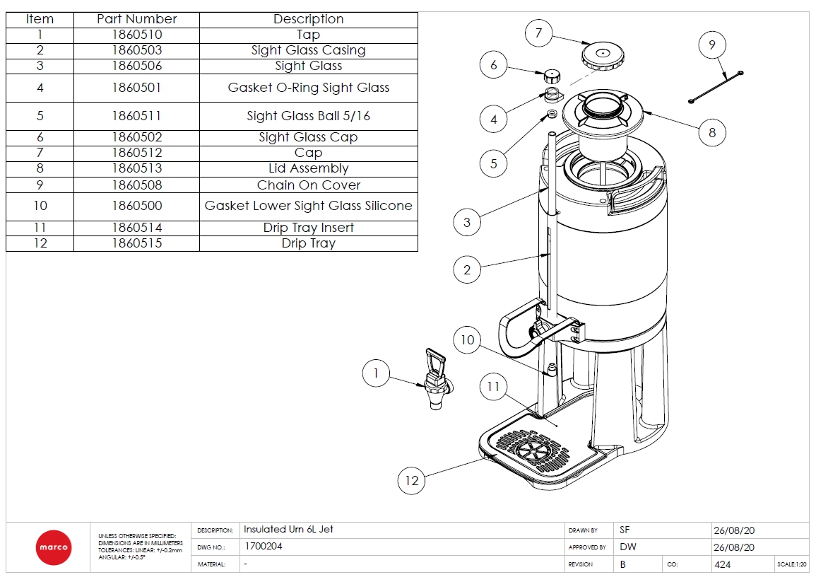 JET URN 6.0L - Marco Beverage Systems