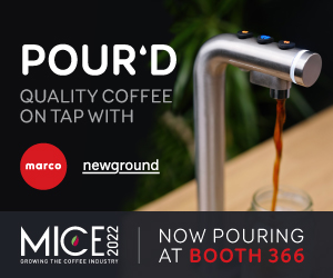 Marco x New Ground Coffee at MICE 2022 - Marco Beverage Systems